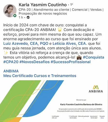 Curso CPA 20 – Meu Certificado Cursos